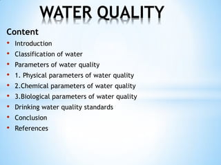 Water Quality | PDF