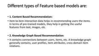 How can pre-training help to solve the cold start problem? | PPT