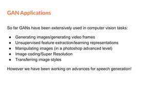 Generative Adversarial Networks (D2L5 Deep Learning for Speech and ...