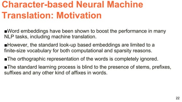 Advanced Neural Machine Translation (D4L2 Deep Learning for Speech and ...