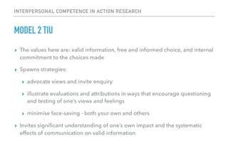 Interpersonal competence in action research (Dls line12) | PPT