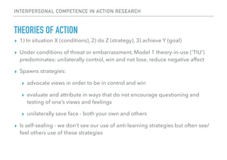Interpersonal competence in action research (Dls line12) | PPT