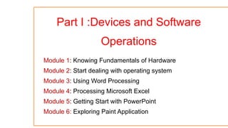 Digital Literacy Training Module 1, for undergraduate students | PPTX