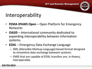 ICT and Disaster Management | PPT