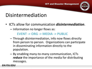 ICT and Disaster Management | PPT