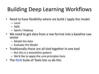 Building Deep Learning Workflows with DL4J | PPT