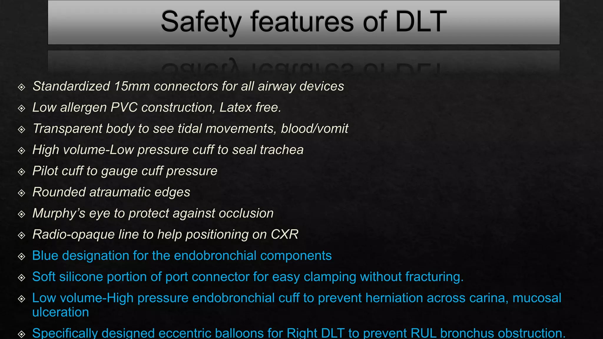 Double Lumen Tubes | PPTX