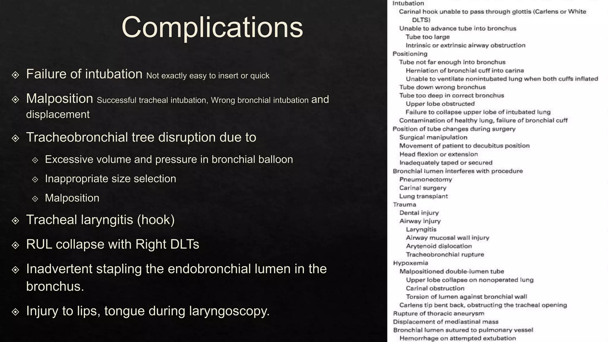 Double Lumen Tubes | PPTX