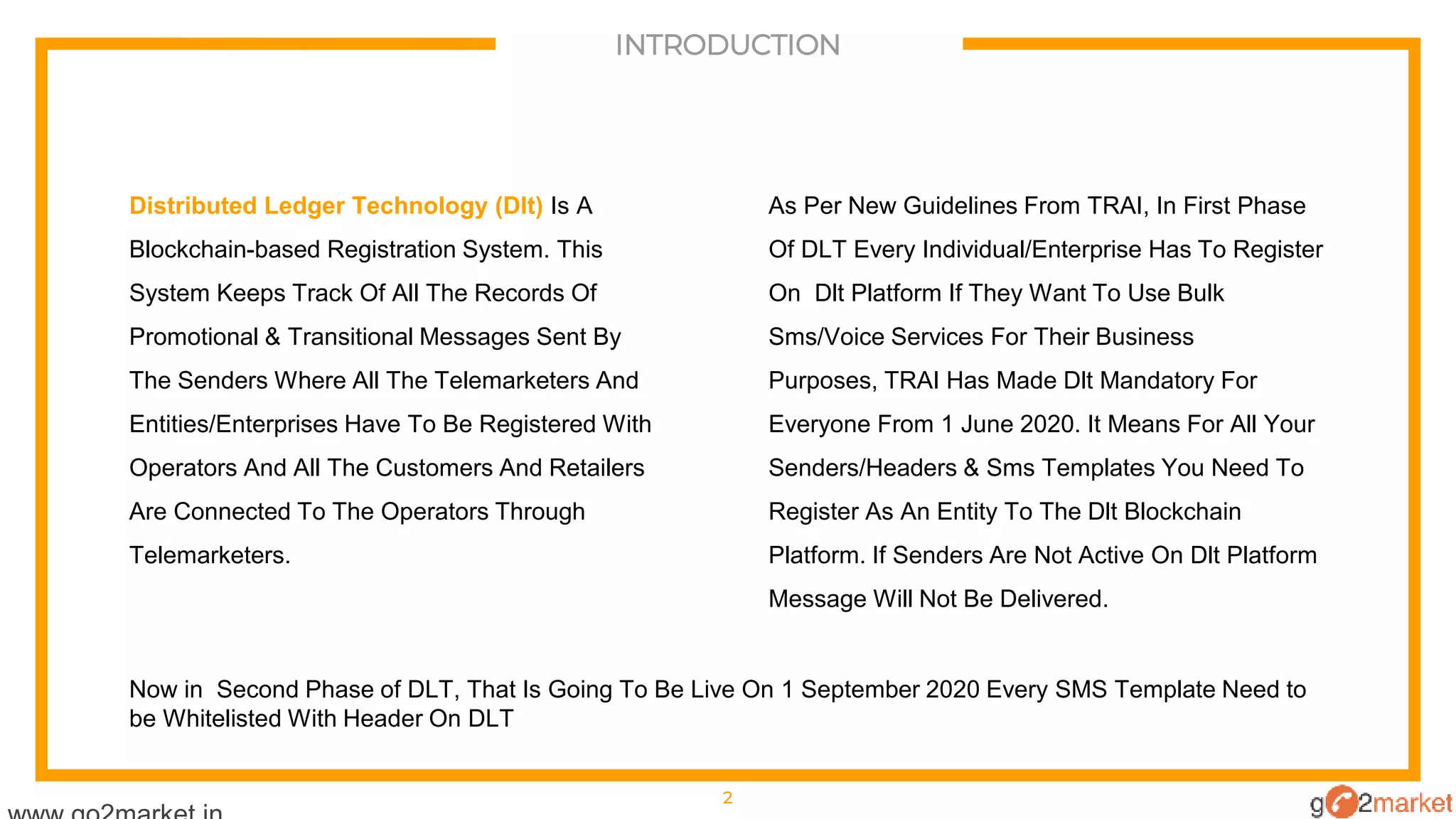 Content Template Guideline on DLT | PPTX | Business Banking & Finance ...