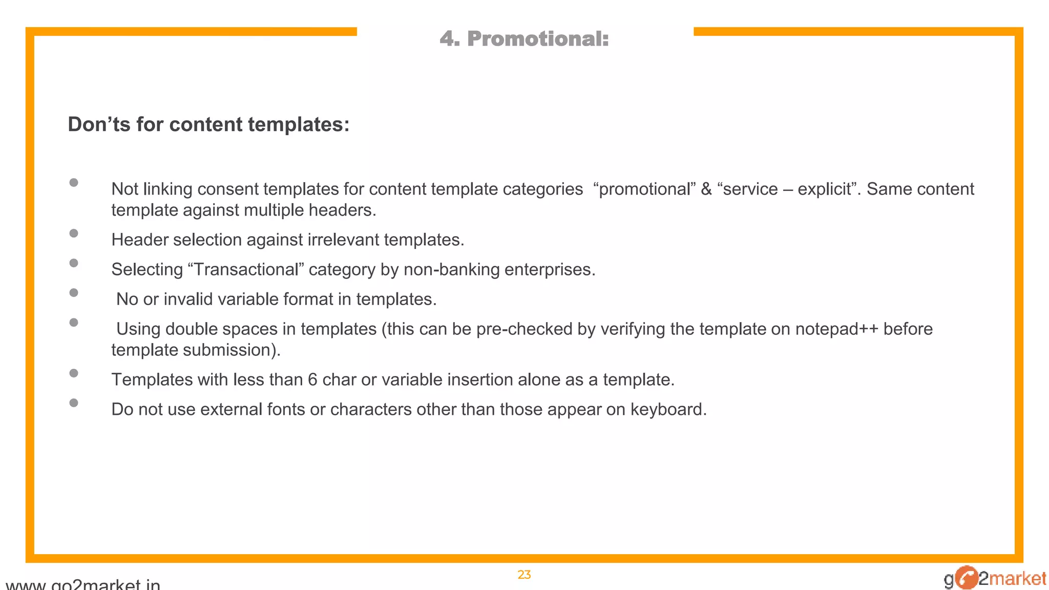 Content Template Guideline on DLT | PPTX