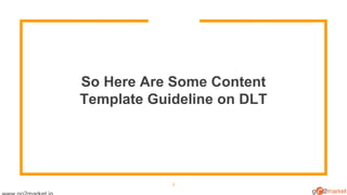Content Template Guideline on DLT | PPTX | Business Banking & Finance ...