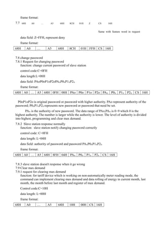 DLT645 protocol english version | DOC