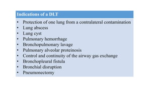 DLT & BB_anaesthesiaequipmentsandpracticle.pptx | Lung and Respiratory ...