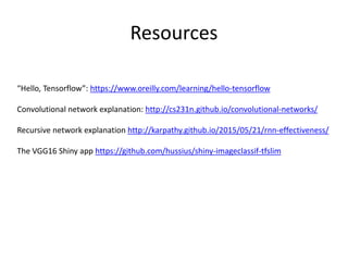 Deep learning with Tensorflow in R | PPTX