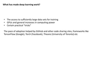 Deep learning with Tensorflow in R | PPTX