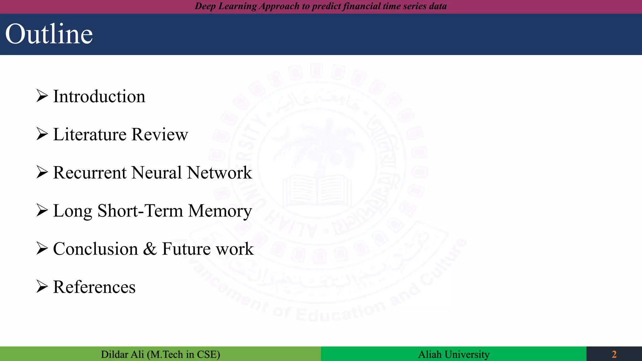 Deep Learning Approach to Predict Financial Time Series Data | PDF