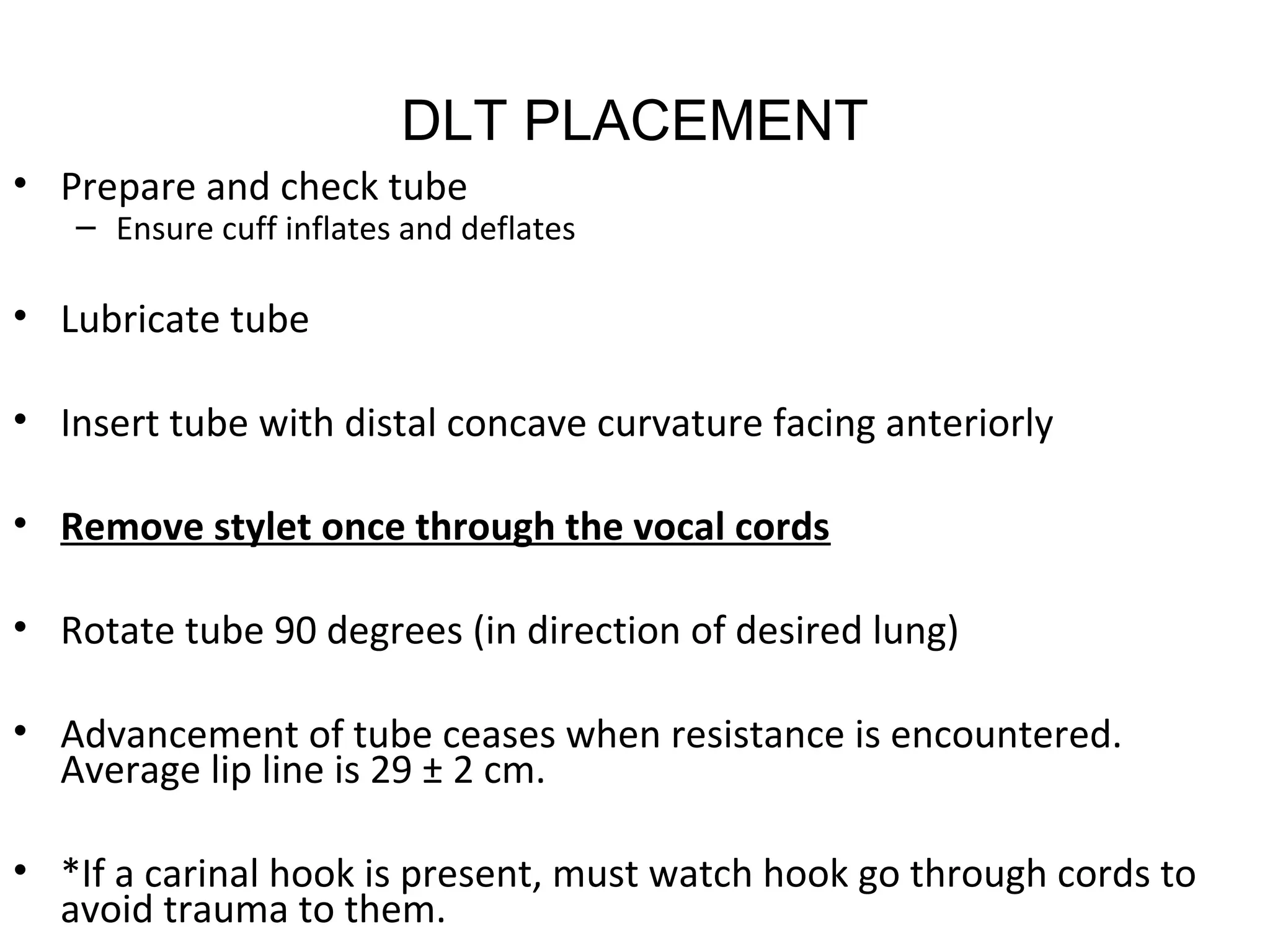 Double Lumen Endobronchial Tubes ppt | PPT