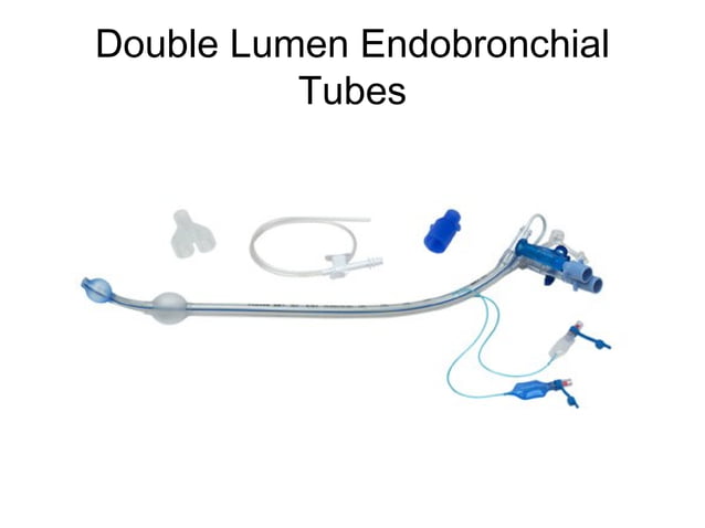 Double Lumen Endobronchial Tubes ppt | PPT | Lung and Respiratory ...