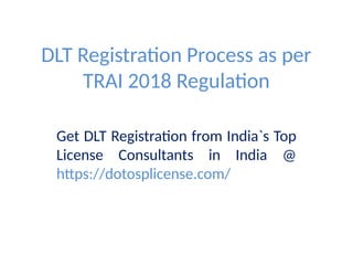 DLT Registration Consultants in Delhi India.pptx