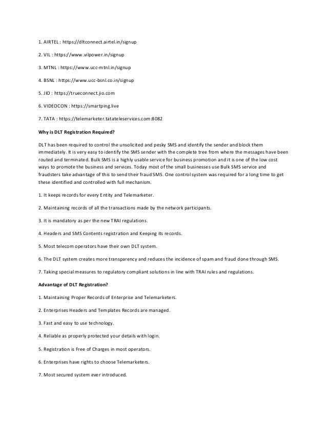 DLT Registration for Bulk SMS Service.pdf
