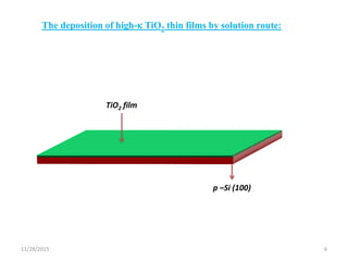 DLTS Study on interface of Si/TiO2 | PPT