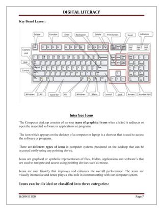 Digital Literacy Material for I BA/BCOM/BSC II-Sem Students | PDF