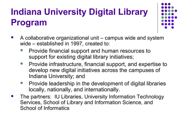 Planning and Implementing a Digital Library Project | PPT