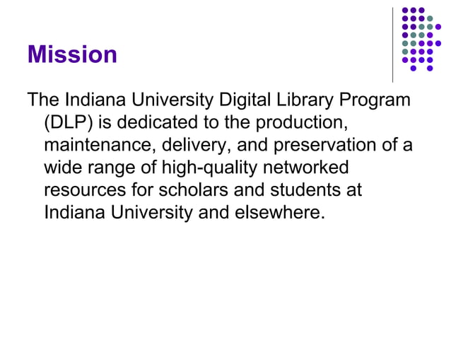 Planning and Implementing a Digital Library Project | PPT