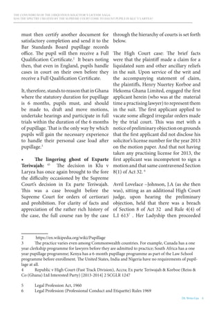 The Conundrum of The Ubiquitous Solicitor's License Saga: Has the spectre created by the supreme ...