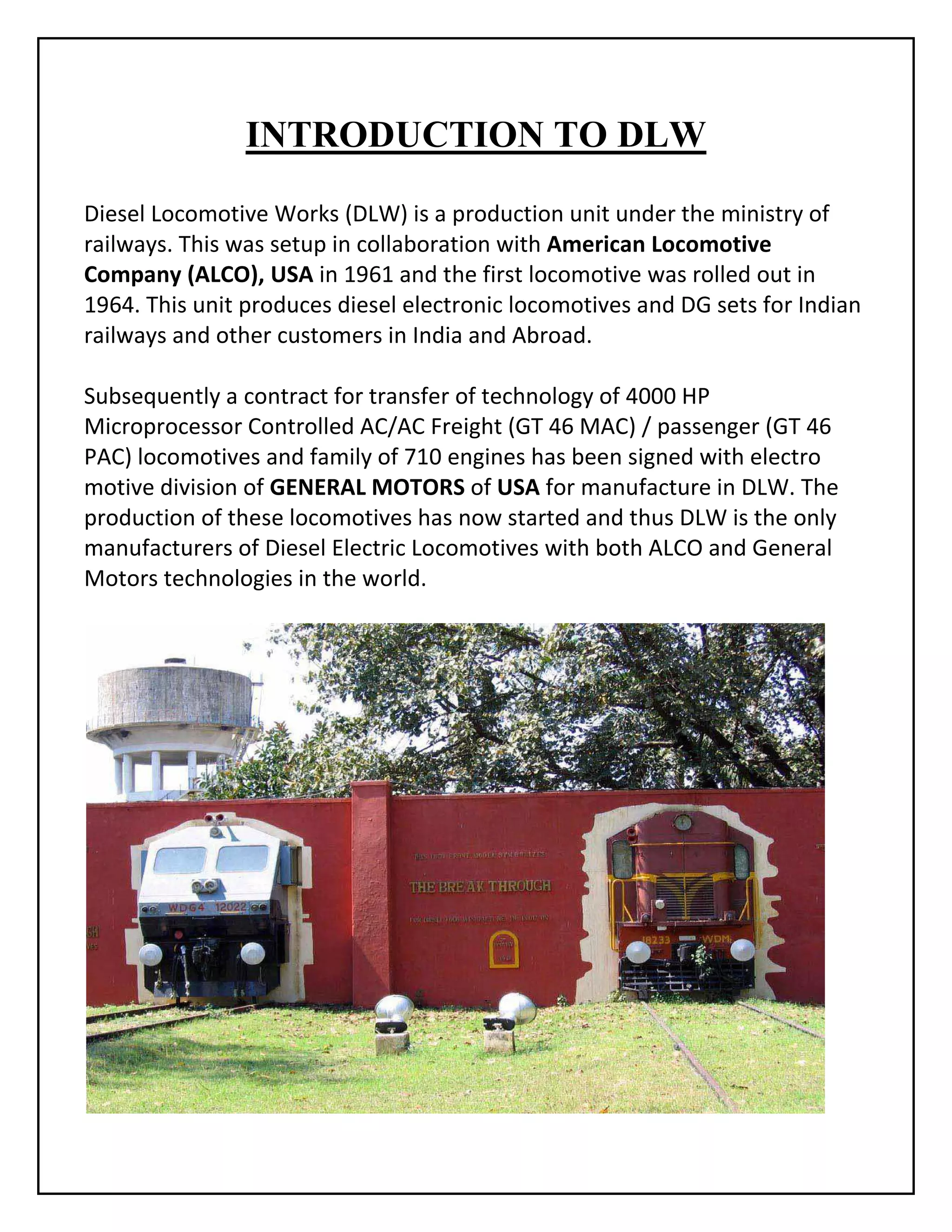 DLW vocational training report | PDF