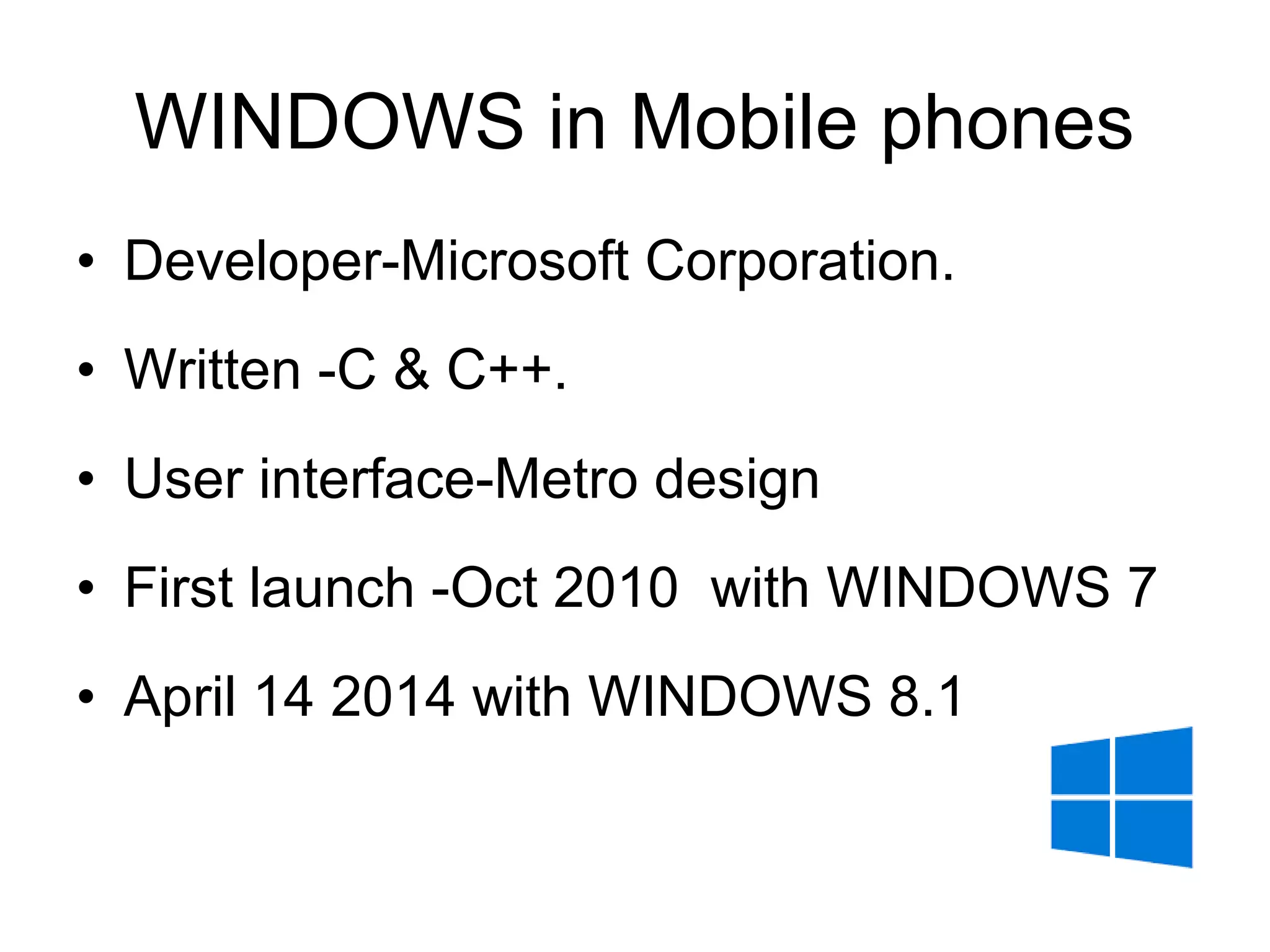 Microsoft Windows Operating System. | PPT