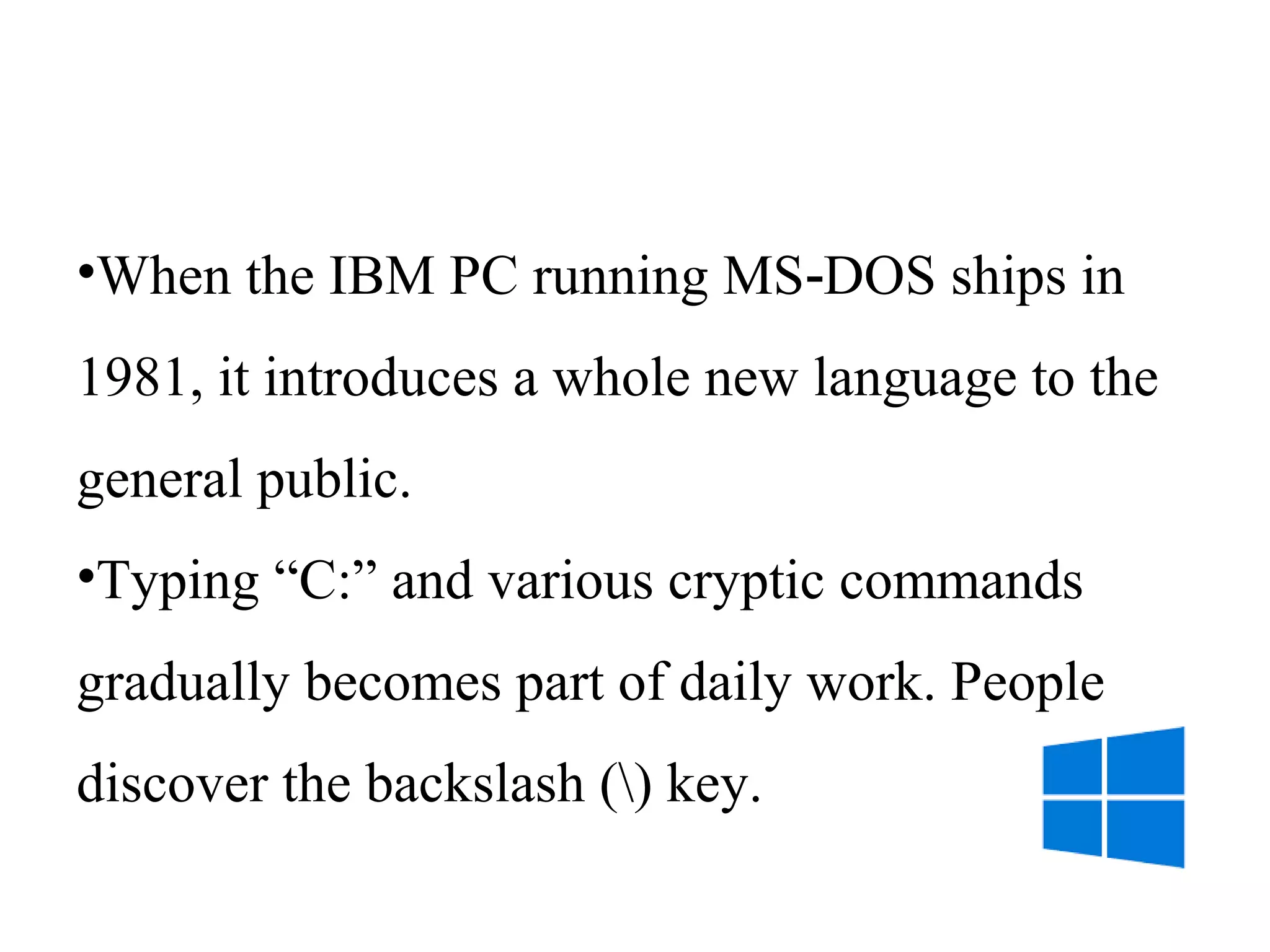 Microsoft Windows Operating System. | PPT