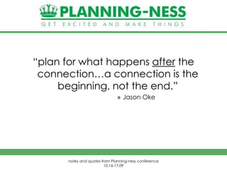 Notes & Quotes From Planning-ness Conference | PPTX