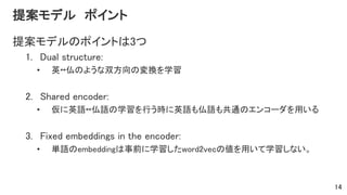[DL輪読会]Unsupervised Neural Machine Translation | PPTX | Programming Languages | Computing