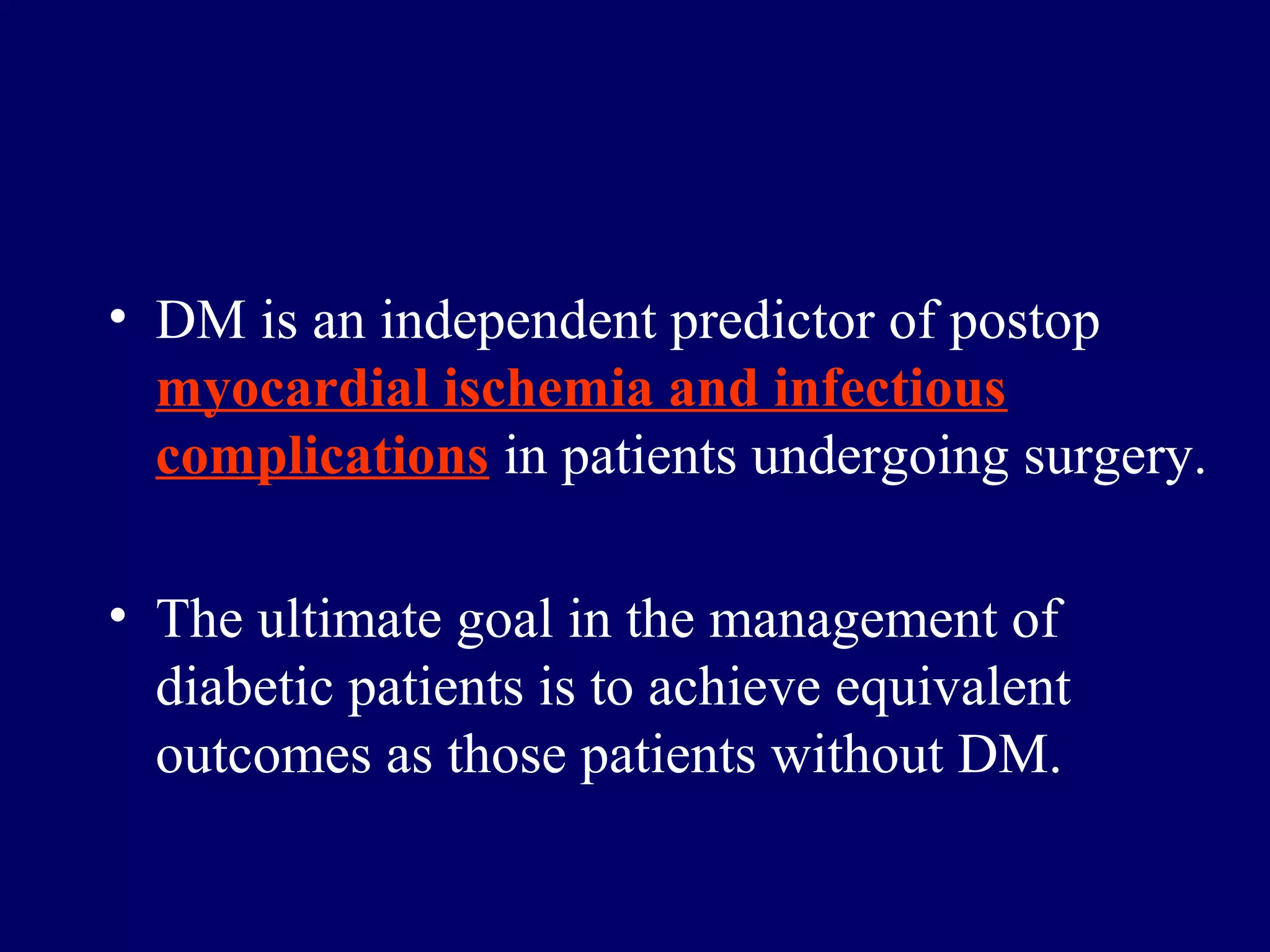 Perioperative Management of Diabetic Patient - Dr PSN Raju | PPT ...
