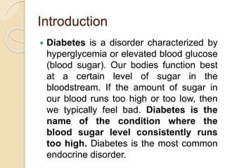 Diabetes Mellitus | PPTX