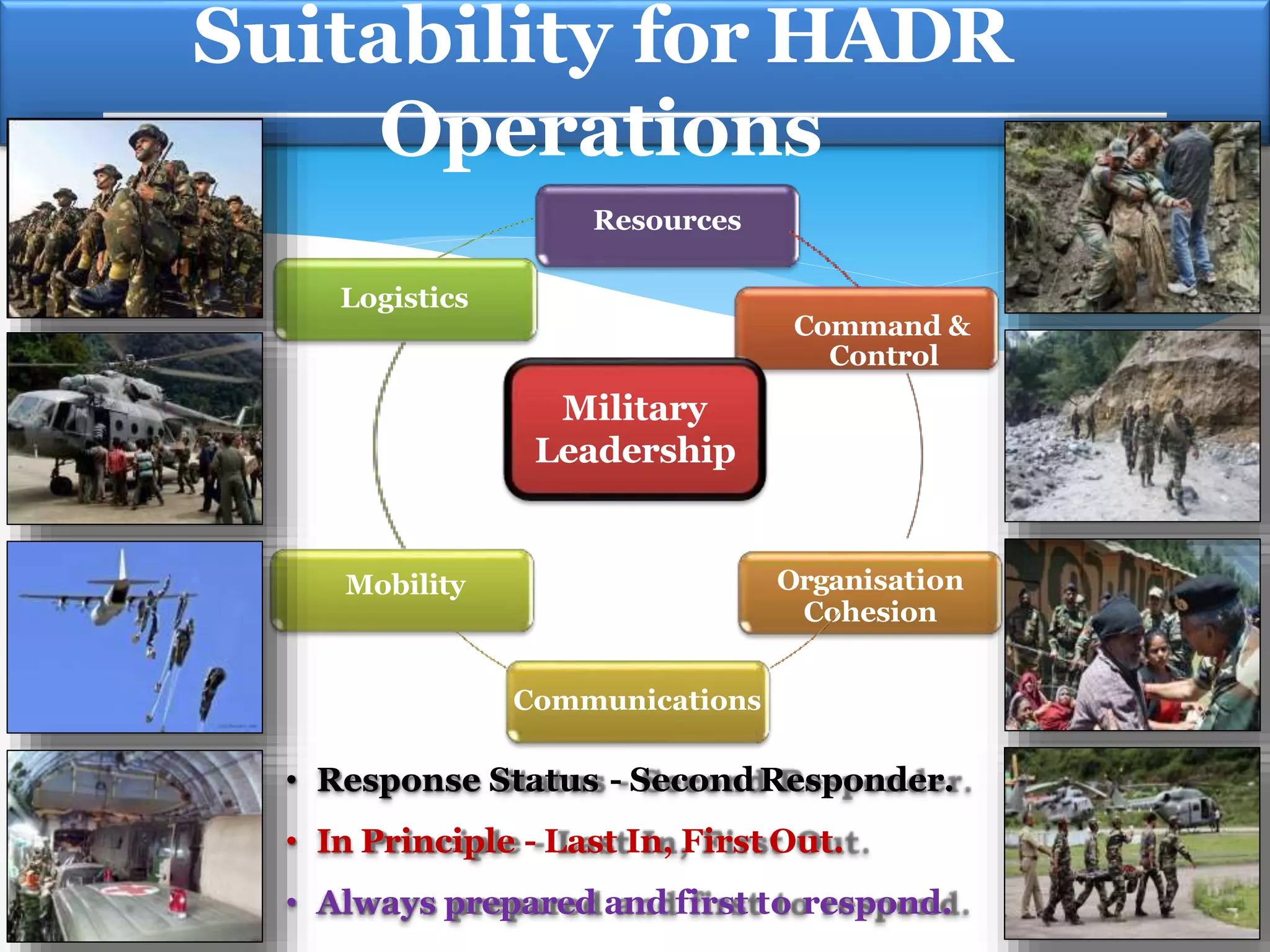 Role of armed foreces in Disaster management | PPTX