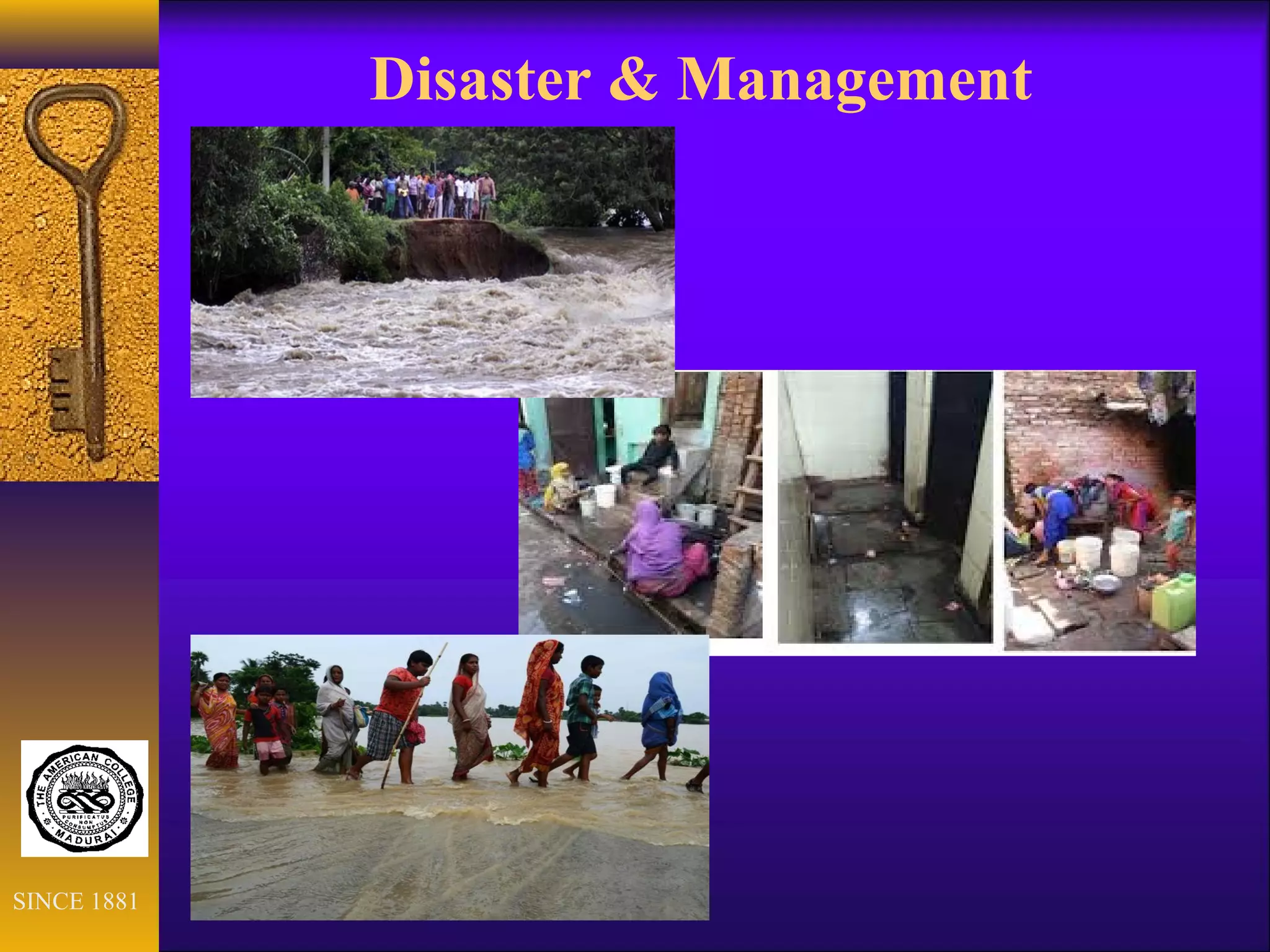Dr.C.Muthuraja's Presentation on 'Disaster Management:Cautions and ...