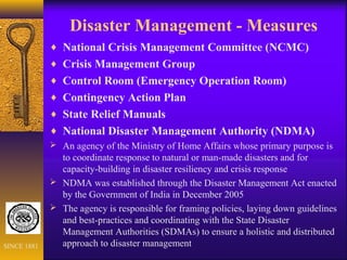 Dr.C.Muthuraja's Presentation on 'Disaster Management:Cautions and ...