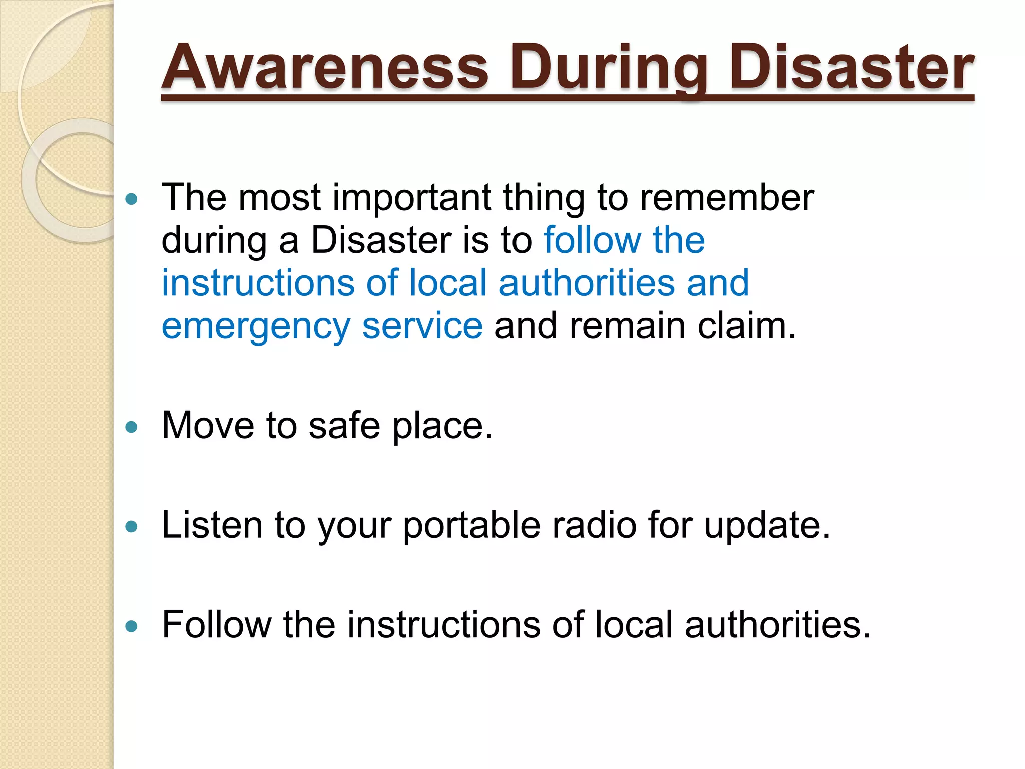 Framework and disaster management cycle | PPT