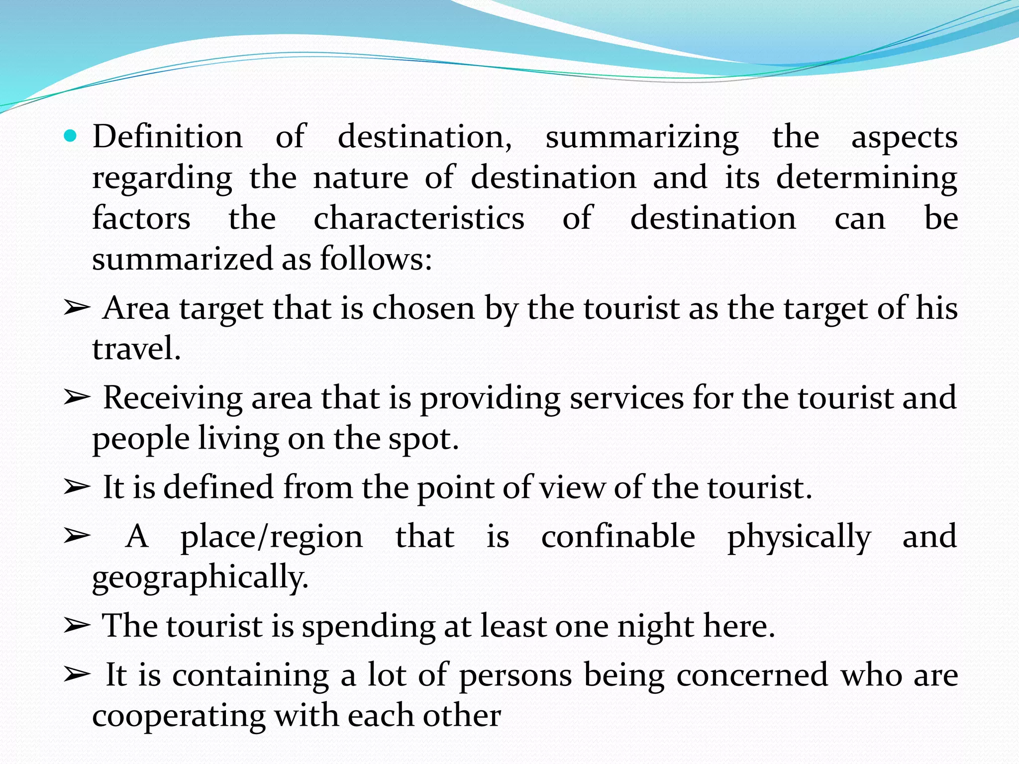 Destination Management Tourism | PPTX