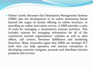 Destination Management Tourism | PPTX