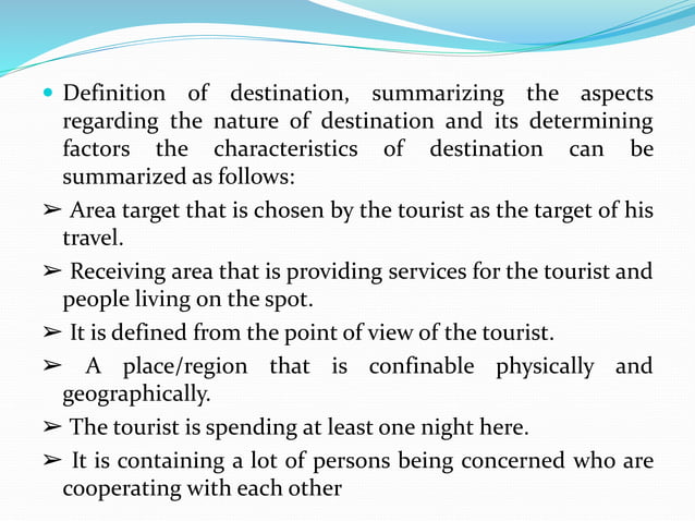 Destination Management Tourism | PPTX