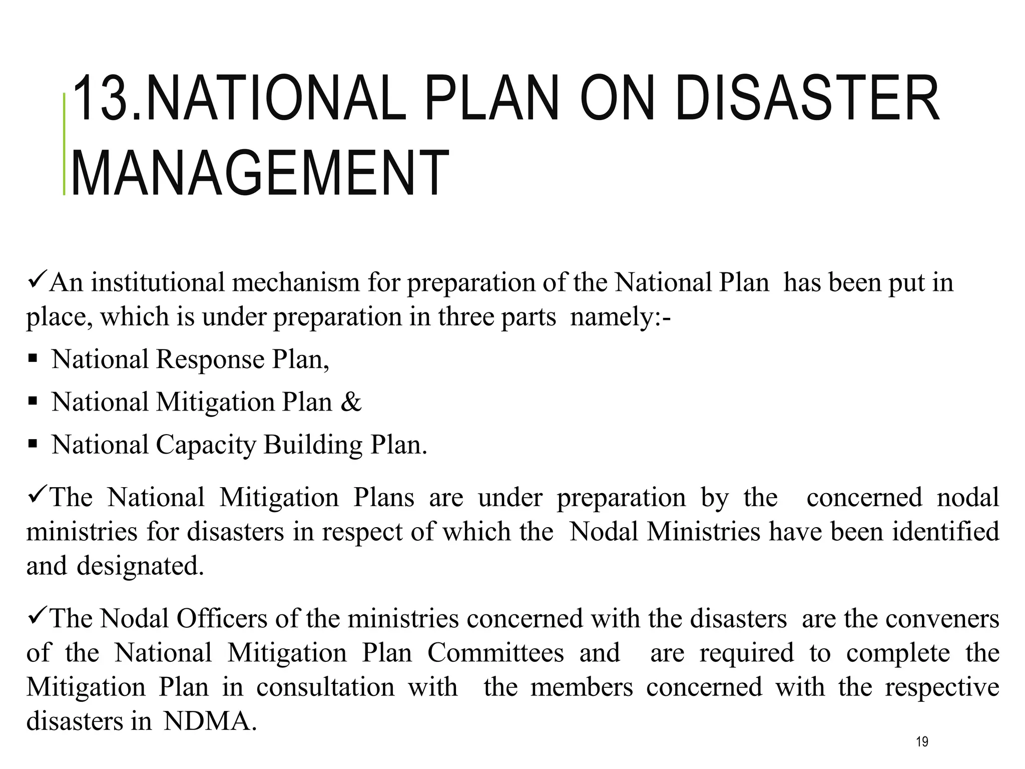 Disaster management framework in India | PPTX