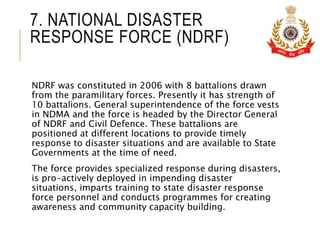Disaster management framework in India | PPTX