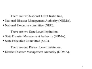Disaster management framework in India | PPTX
