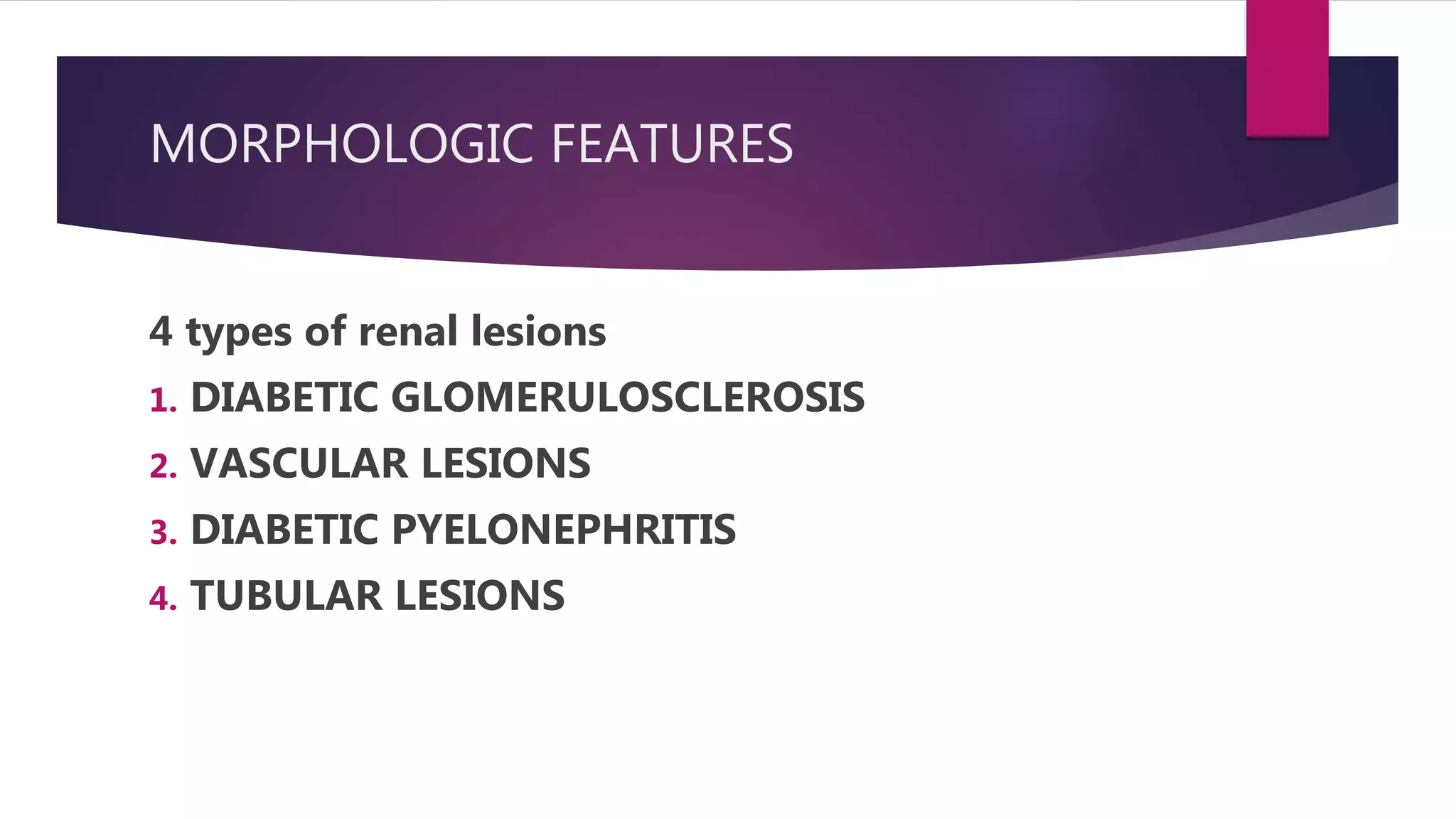 Renal complications of diabetes mellitus | PPTX