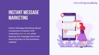 Types Of Digital Marketing | The Knowledge Academy | PDF | Internet ...