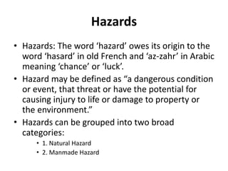 Disaster management lecture notes presentation | PPT