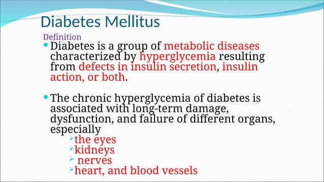 Diabetes mellites power point endocrine system | PPT | Diabetes ...